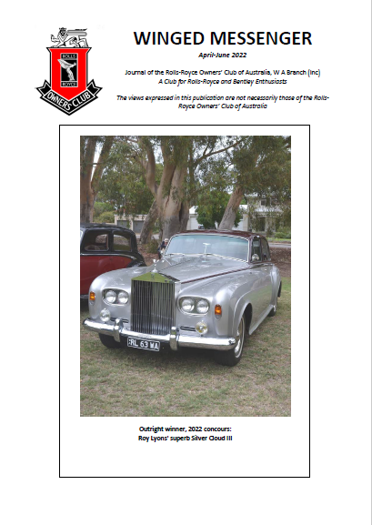 Winged Messenger | Rolls-Royce Owners' Club of Australia (WA Branch Inc)