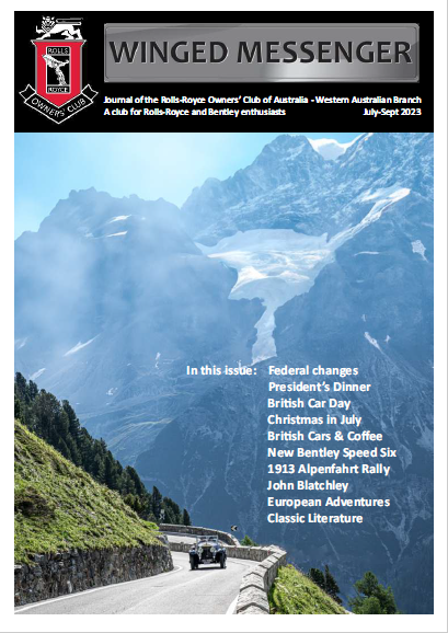 Winged Messenger | Rolls-Royce Owners' Club of Australia (WA Branch Inc)