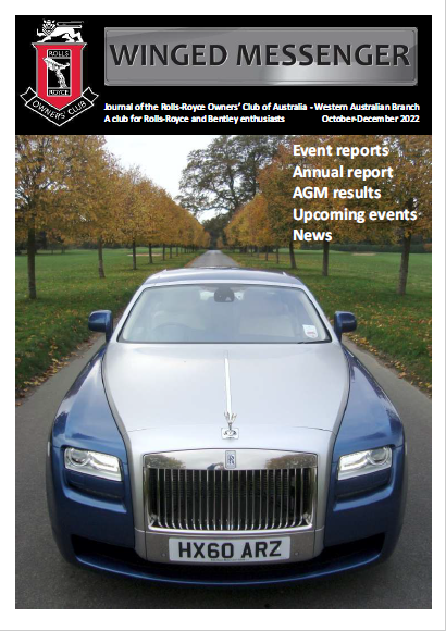 Winged Messenger | Rolls-Royce Owners' Club of Australia (WA Branch Inc)